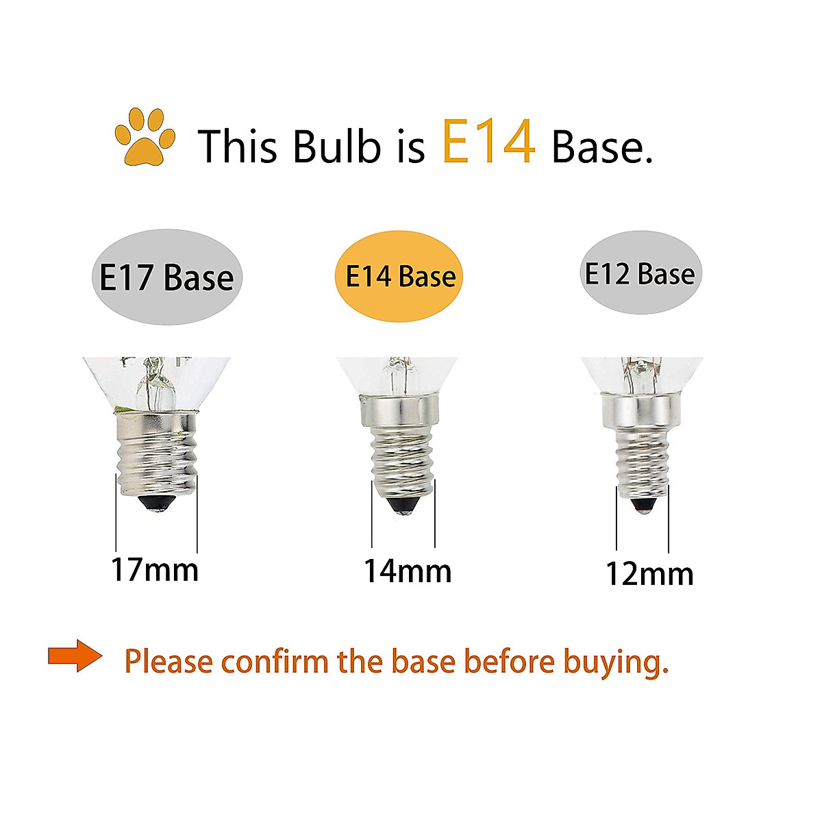 Lamsky E14 LED Filament Candle Shape Light Bulb,E14 European Base Bulb,Daylight 6000K 600LM 60W Equivalent,C35 Clear Glass Torpedo Shape Bullet Top,No-Dimmable (4-Pack)