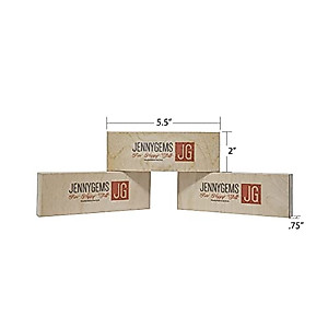 JennyGems Live Laugh Love Wooden Sign Set, Everyday Farmhouse Tiered Tray Decor Blocks, Warm Brown, Made in USA