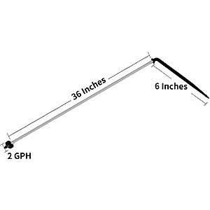 Netafim Automatic Irrigation 36-in Dripper Stake Assembly, 2 GPH, Bundle of 25 (White)