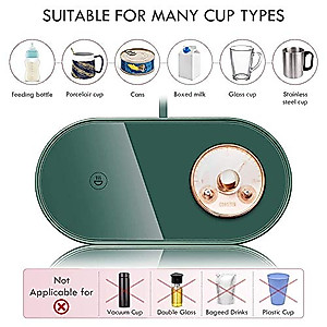 Jcevium Coffee Mug Warmer Adjustable Temperature Coffee Plate for Office Home Desk with Automatic Shut Off and On