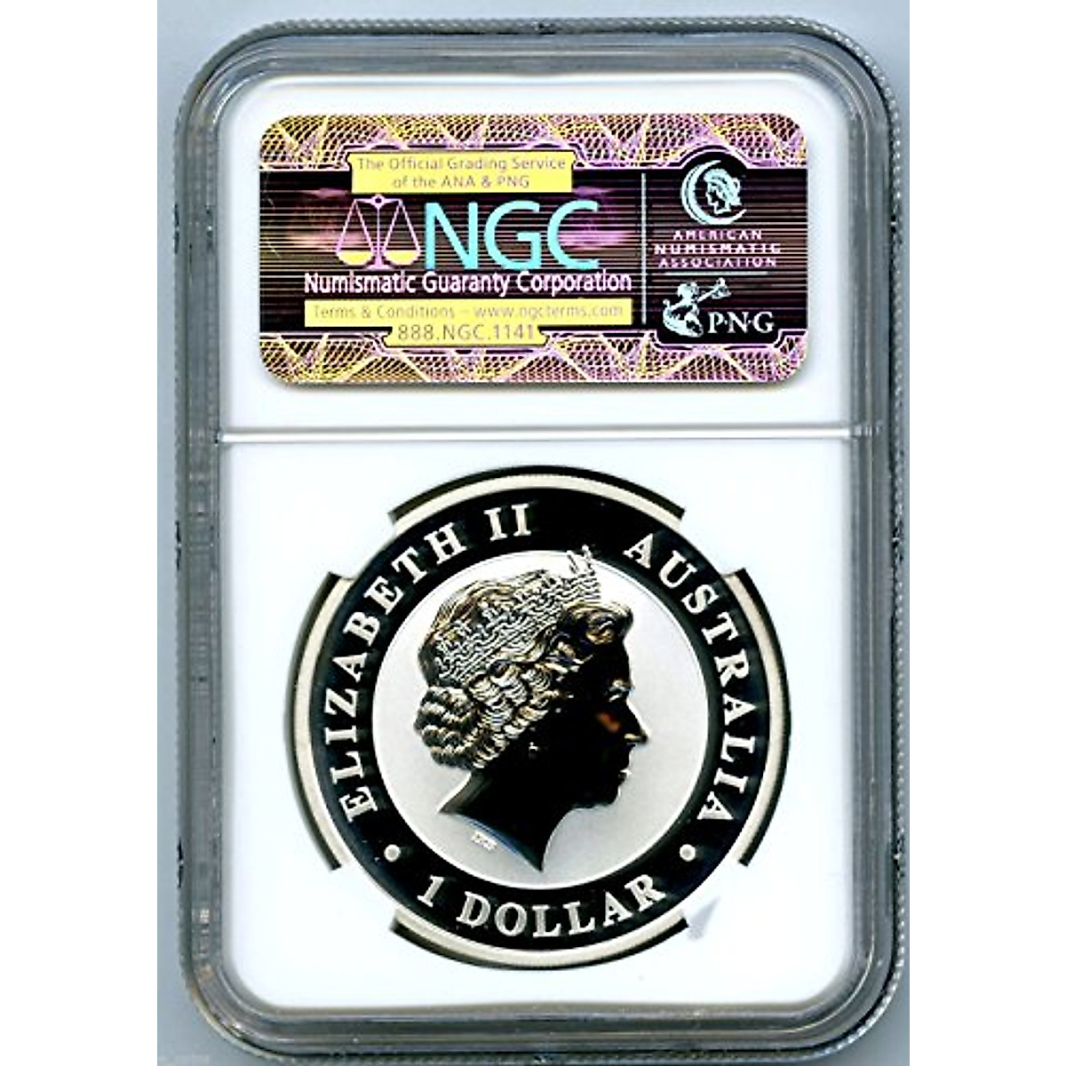 2012 Australia Australian Koala BERLIN BEAR PRIVY .999 Silver Coin 50000 Minted Rare!! $1 MS70 NGC