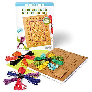 Kid Made Modern Embroidered Notebook Craft Kit - Kids Arts & Crafts | Kid Journal