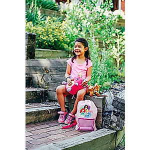 Exxel Outdoors Disney Princess Kids Camp Set - Tent, Backpack, Sleeping Bag and Flashlight - 4 Piece Indoor/Outdoor Princess Kids Set,Multi,D-4SLGFL20PRN