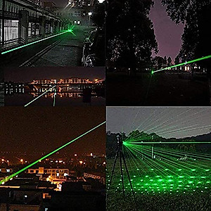 YEHUOT Long Range Tactical Green Laser Beam Flashligh with USB Charging,Adjustable Focus Light Pointer for Night Astronomy Outdoor Camping and Hiking