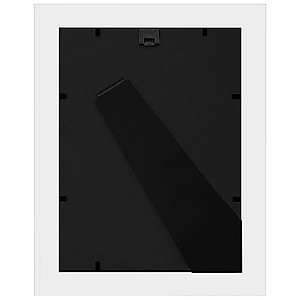 Americanflat A5 Picture Frame in White - Composite Wood with Shatter Resistant Glass - Horizontal and Vertical Formats for Wall and Tabletop - 5.8 x 8.3 in
