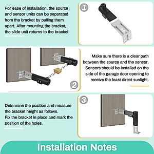 GSTB-R STB-BL Safety Sensors, Replacement for genie/overhead garage door sensors, Compatible with genie/overhead Garage Door openers Made After 1993, Item includes Two Sensors (receiving&sending)