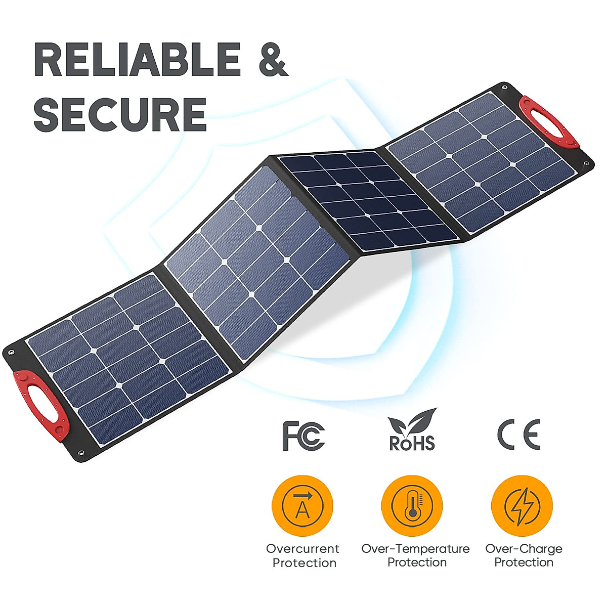 HOPWINN 200W Solar Panel, Apollo-S 200 Portable Solar Panel for Apollo-P 1000 Power Station, 48V Foldable Solar Cell Charger with Kickstand for Outdoors Camping RV Vanlife Yard Off-Grid