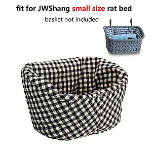 JWShang Bed Mat for Rat Hammock Hanging Basket Warm Bed, Replaceable Removable Nest Mat for Small Animal Hammocks for Hamster, Sugar Glider, Rat (Only for Small Size Rat Hammock) (Small)