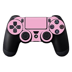 MightySkins Skin Compatible with Sony PS4 Controller - Solid Pink | Protective, Durable, and Unique Vinyl Decal wrap Cover | Easy to Apply, Remove, and Change Styles | Made in The USA
