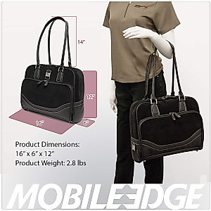 Mobile Edge Classic Corduroy Tote Large - 16"/17" Compatible with Macbook (MEWCCL)