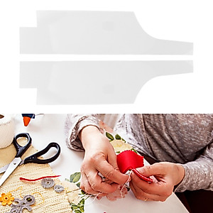 2Pcs Shopping Basket Template Bag Making Stencil Handmade Bag Template Mould Large Size Durable Acrylic Easy to Use Bag Cutting Template for DIY Leather Craft Quilting Sewing Tool