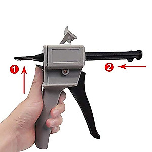 NEWCOMDIGI Dispenser Gun, Epoxy Glue Gun, Impression Mixing Dispensing Gun Applied to AB Plastic Tube (50ML)