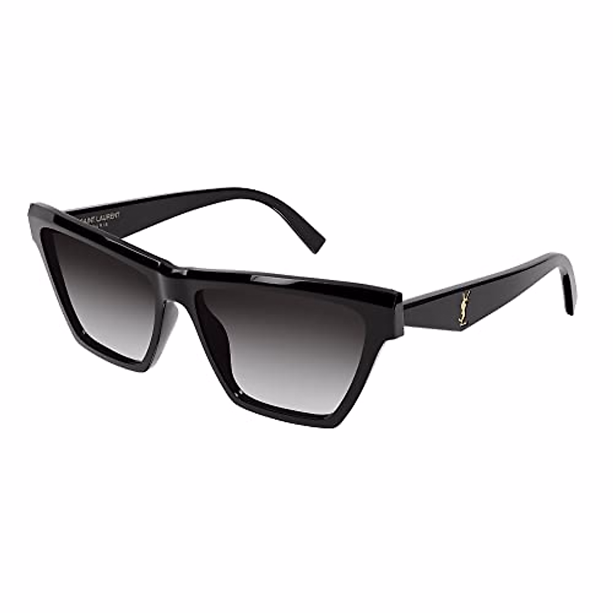 SAINT LAURENT Women's SL M103 Sunglasses, Black-Black-Grey, One Size