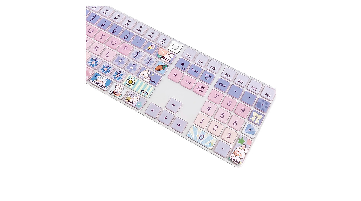 Cute Bunny Keyboard Cover for Apple iMac A2520