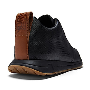 York Athletics - The Henry Mid Trainer - Cross-Training Shoes for Men & Women. Ideal for Boxing, Crosss Training, Weightlifting, & Kickboxing, Leather, Blacktop, Men 10/ Women 11.5