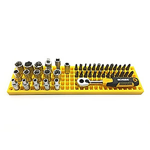 Organizer Genie ® - One Blue Slim Pegboard to organize your Sockets, Wrenches, Pliers, Screwdrivers, Bits and All Other Tools