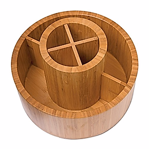 Ginsey Bamboo Organzier, Swivel Organizer
