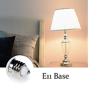 GMY JDE11 120V 75W T4 Mini Candelabra Bulb, 1050lm Warm White, 2800K Clear Dimmable JD E11 Halogen 75W Bulbs, 4Pack