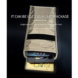 LVFEIER Security Pouch - Cell Phone Anti-Tracking Anti-Spying GPS RFID Signal Blocking Bag Shielding Pouch Wallet Case for Cell Phone Privacy Protection