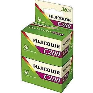Fujifilm Fujicolor C200 35 mm 36 Exposure Colour Print Camera Film Twin Pack