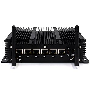 Firewall Micro Appliance Mini PC Core i7 10510U, 6 i225 2.5Gbe LAN, 32GB DDR4 RAM 1TB SSD, HD, USB3.0, 2* COM, Mini PCI E Wifi, SIM Card Slot, AES-NI, W 10 pro, VPN Router, Network/Industry