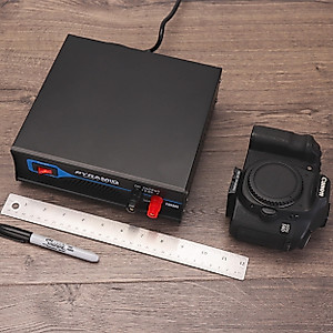 Pyle Universal Compact Bench Power Supply - 30 Amp Regulated Home Lab Benchtop AC-to-DC Converter w/ 13.8 Volt DC 115/230V AC Switchable, Screw Type Terminals, Cooling Fan - Pyle PSV300