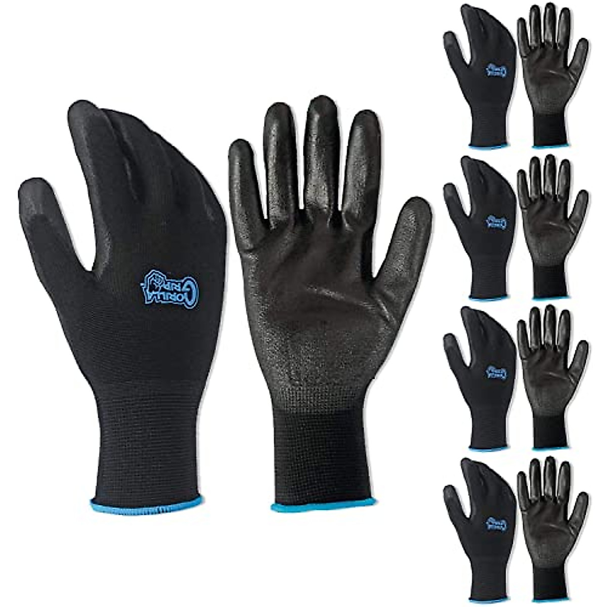 5 Pack Gorilla Grip Gloves - Large