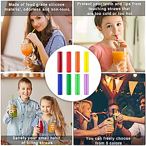 Reusable Stainless Steel Straws -16 Pack 10.5" & 8.5" Reusable Straws with 4 Straw Cleaner Brush and 16 Silicone Tips with 1 Travel Case, Eco Friendly Extra Long Metal Straws for 20 24 30 oz Tumbler