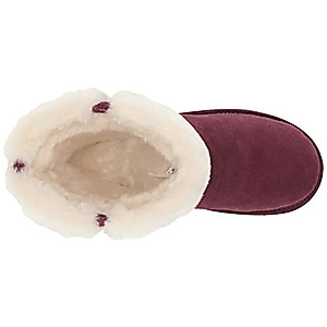 Koolaburra by UGG Women's Aubrei Short Fashion Boot, Plum, 7