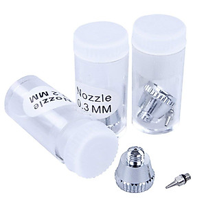 TIMBERTECH Precision Airbrush Professional Dual Action Airbrush ABPST01 with 1/8’’-1/4’’ Adapter, 6ft Airbrush Hose, 0.2/0.3/0.5mm Nozzles and Needles for Painting, Cake Decorating, Tattoo, Models Art