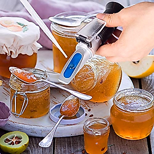 Honey Refractometer with ATC - Tiaoyeer Refractometer for Honey Moisture, Brix and Baume, 58-90% Brix Scale Range Honey Moisture Tester (Honey Refractometer)