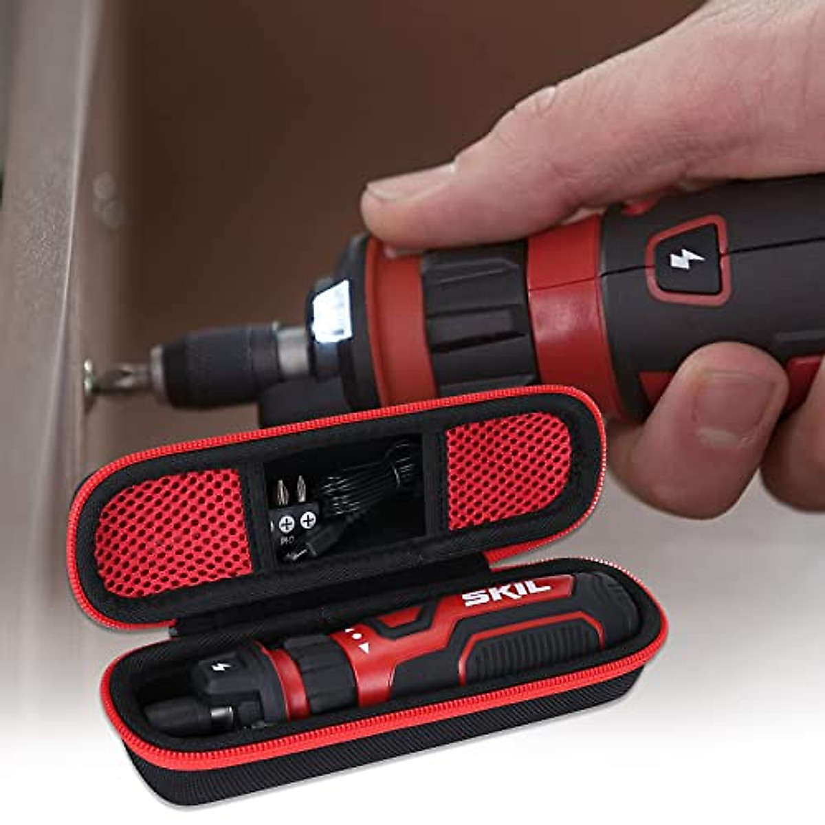 Aenllosi Hard Carrying Case Compatible with SKIL Rechargeable 4V Cordless Screwdriver SD561201(only case)