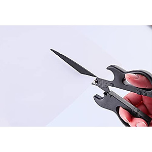 Stratocaster Electric Guitar Scissors with Stand and Cap, Black - Fluorine Coating, Japanese Stainless Steel - Made in Seki Japan