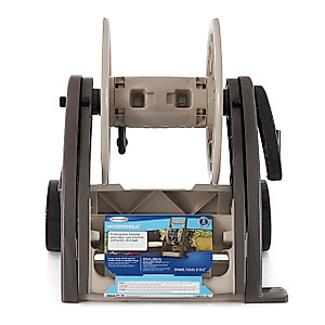 Suncast 175 ft. Hosemobile Garden Hose Reel Cart with 6" Wheels, Bronze/Taupe