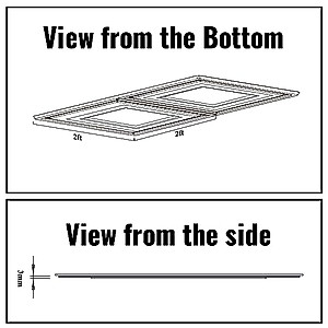 2ft x 2ft Icon Relief Ceiling Tiles - Easy Drop-in Installation – Waterproof, Washable and Fire-Rated - High-Grade PVC to Prevent Breakage Pack of 12, White (2 * 2, Style A)