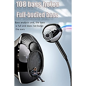 Earphone Stereo USB-C Headphones, USB Type C in-Ear Earbuds Hi-Fi Digital DAC Bass Noise Cancelling Headsets w/h Mic & Remote Control for Samsung Google Pixel Pad Pro 2022 OnePlus