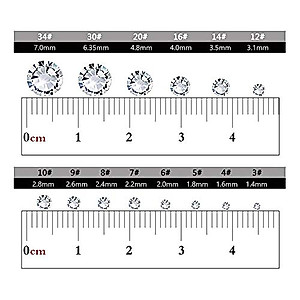 Onwon 1440 SS20 / 4.8mm Clear Crystal Flat Back Brilliant Round Rhinestones Glass Stones Glitter Gems Transparent Faux Diamond (Clear)
