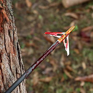 LEANPRO Broadhead 100 Grain 6-Pack Mechanical Broadheads 2-Blade Hunting Arrow Head Machined Aircraft Aluminum Ferrule.035” Blades, 2” Cutting Diameter