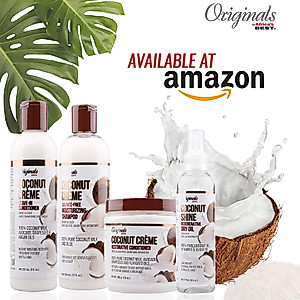 Africa's Best Originals by Crème Restorative Hair Conditioner Restores Vibrancy to Dry Brittle Hair Repairs Damage and Breakage 15 oz, green, coconut, 1 Count