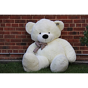 Joyfay Giant Teddy Bear, White- Over 6ft (78")