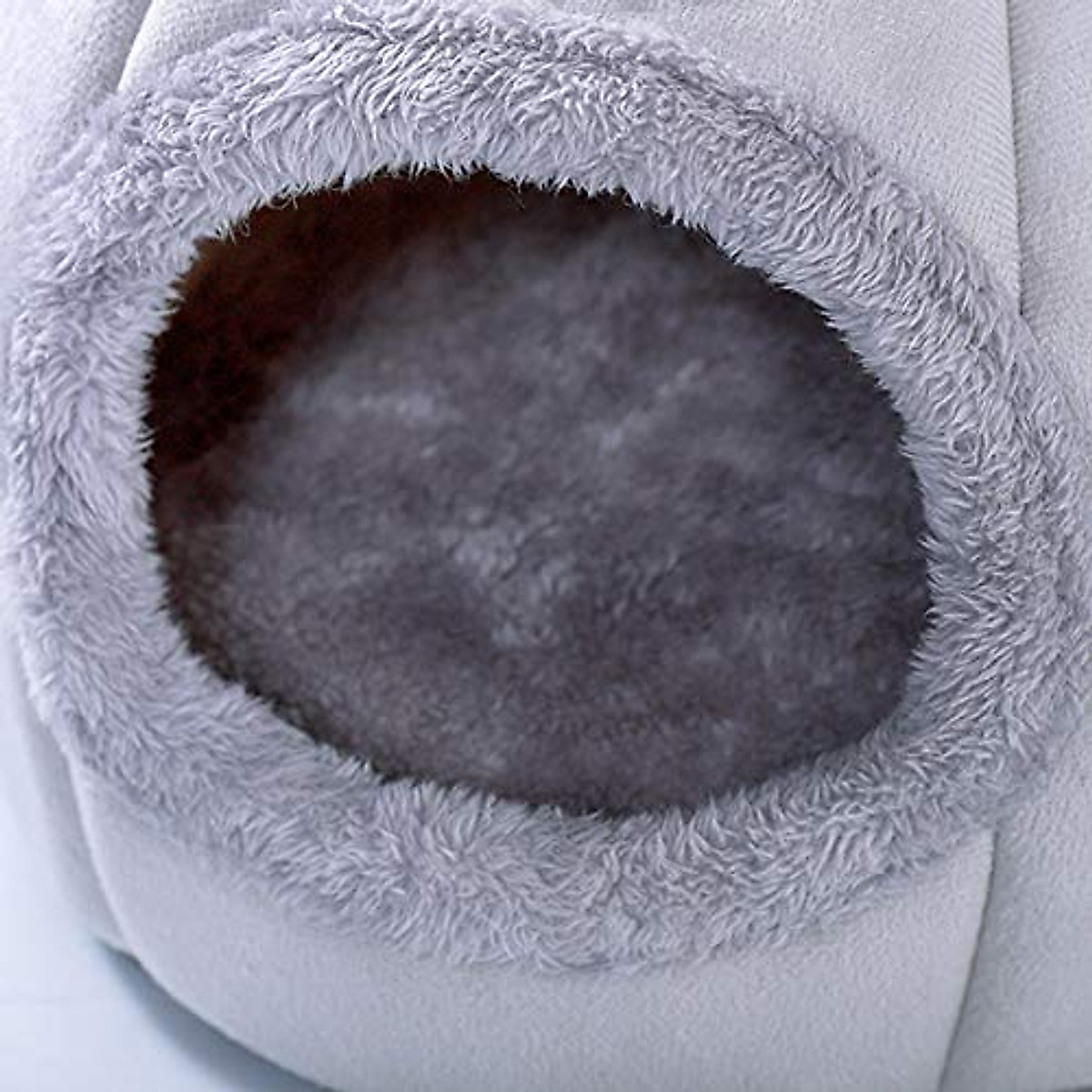 Ozgkee Small Cat Tent Pet Bed Semi Closed Warm Pet Nest Comfortable Pet Bed Winter Plush Kennel (660)