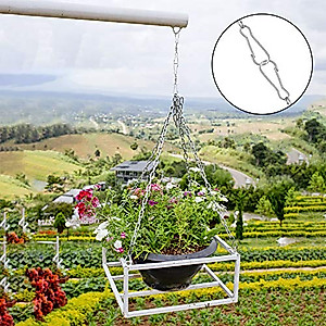 KUUQA 12 Pack Spinning Dual Clip Swivel Hooks for Wind Spinners, Hanging Windsock, Bird Feeders, Wind Chimes Crystal Twisters Party Supply