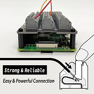 ElectroCookie Raspberry Pi GPIO Terminal Block Breakout Module, Push-in Simple Spring Connector Expansion PCB Shield