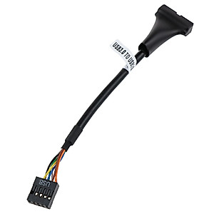 Lovelysp 20pin to 9pin USB3.0 to 2.0 Conversion Cable Connector Mainboard Cable 20 to 9 pins USB 3.0 20-pin Male Head to USB 2.0 9-pin Female head-1pcs