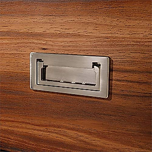 Sauder Vista Key 1-Drawer Wood Night Stand in Blaze Acacia