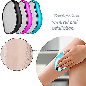 Crystal Hair Eraser, 2023 Magic Crystal Hair Remover, Hair Eraser for Women and Men, Painless Exfoliation Magic Hair Removal Tool, Crystal Hair Remove