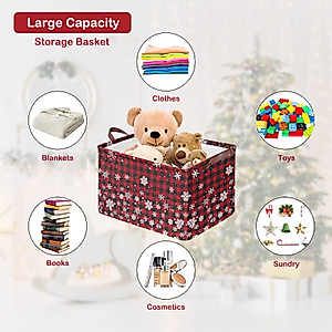 Funnewban Halloween Bat Black Storage Bin Basket Collapsible with Leather Handles Waterproof Canvas Storage Cube Box for Closet Toys Clothes Nursery Room Decor Gift Basket