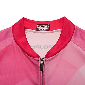 Cycling jersey Womens Bike jersey zip Mountain cycle Shirts Short sleeve Road Bicycle tops Pro team racing MTB Tops for ladies female clothing wear Size M