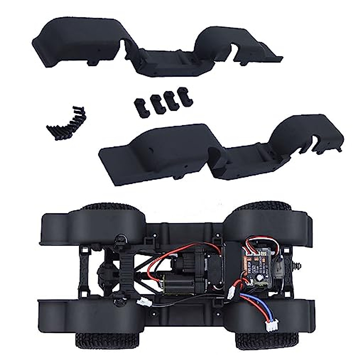 FACCNOY Refit Fender Mud Fenders Liner for 1/24 RC Crawler Car FMS K5 Blazer Upgrade Parts