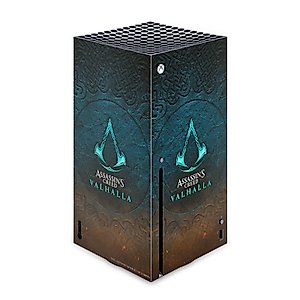 Head Case Designs Officially Licensed Assassin's Creed Logo Valhalla Key Art Matte Vinyl Sticker Gaming Skin Decal Cover Compatible With Xbox Series X Console